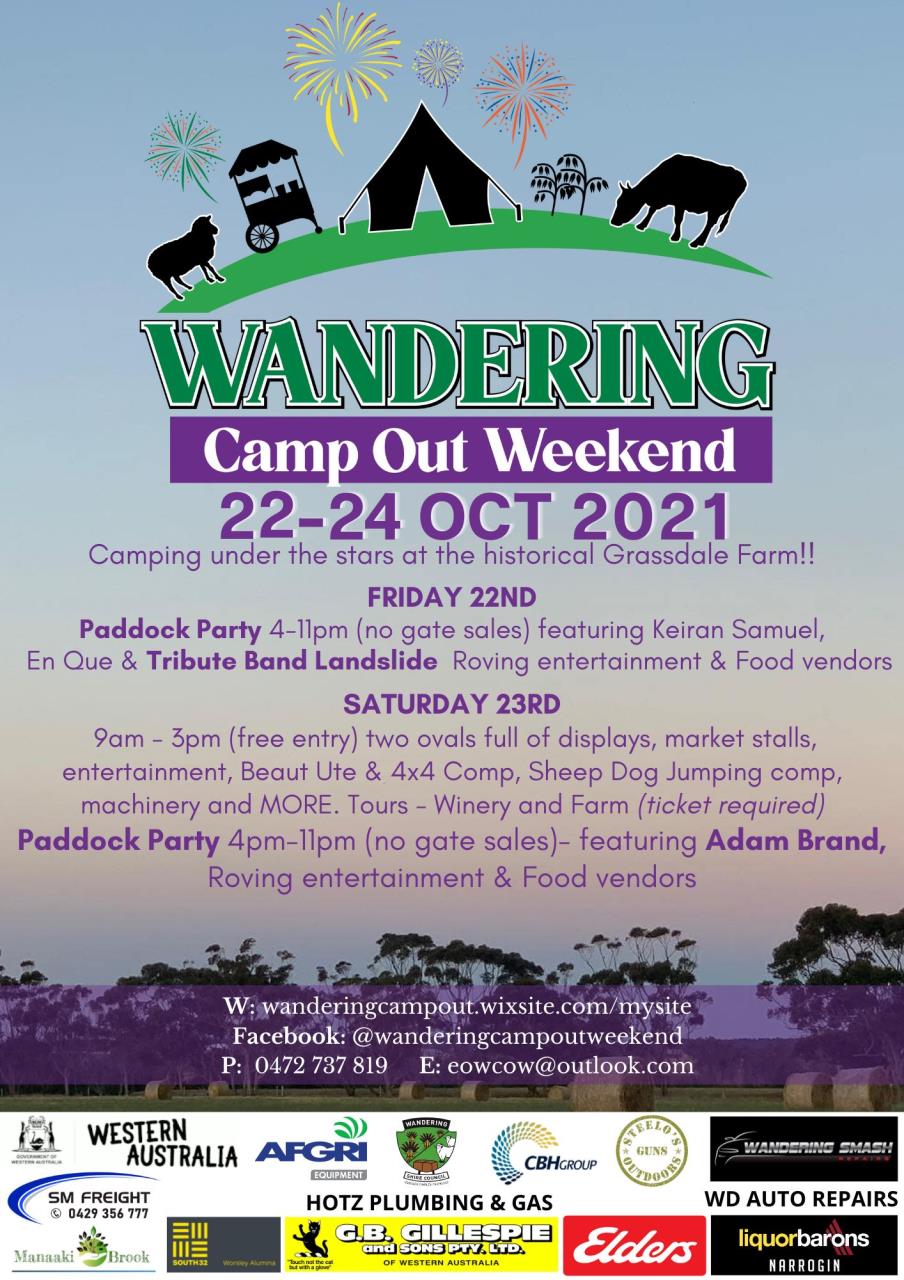 Events Calendar » Shire of Wandering